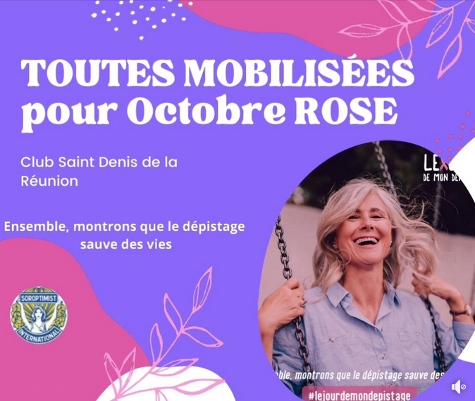 1er octobre : début d'Octobre ROSE ! - Saint denis